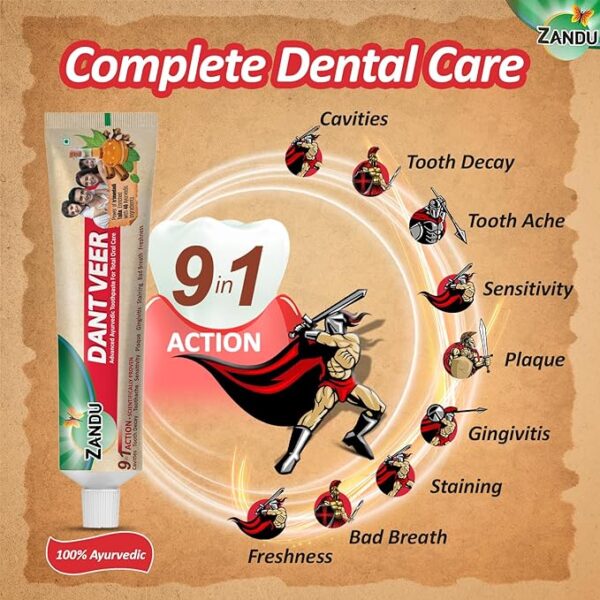 Zandu Dantveer, India’s first Ayurvedic toothpaste with Irimedadi oil